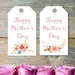 Happy Mother's Day Printable Gift Tags Floral Watercolor - Set of 6 ...