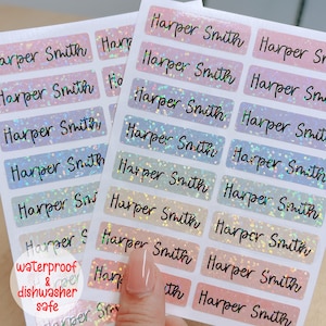 Name Tag Stickers - Etsy