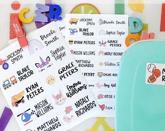 Kids Name Stickers, Daycare Name Labels, Preschool Name Labels ...