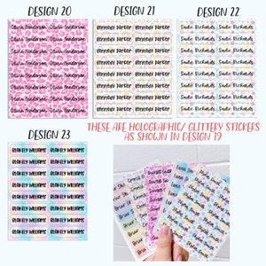 Kids Name Stickers, Daycare Name Labels, Preschool Name Labels ...