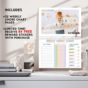 KIDS Chore Chart, Personalized Chore Chart for Kids, Toddler Chore ...