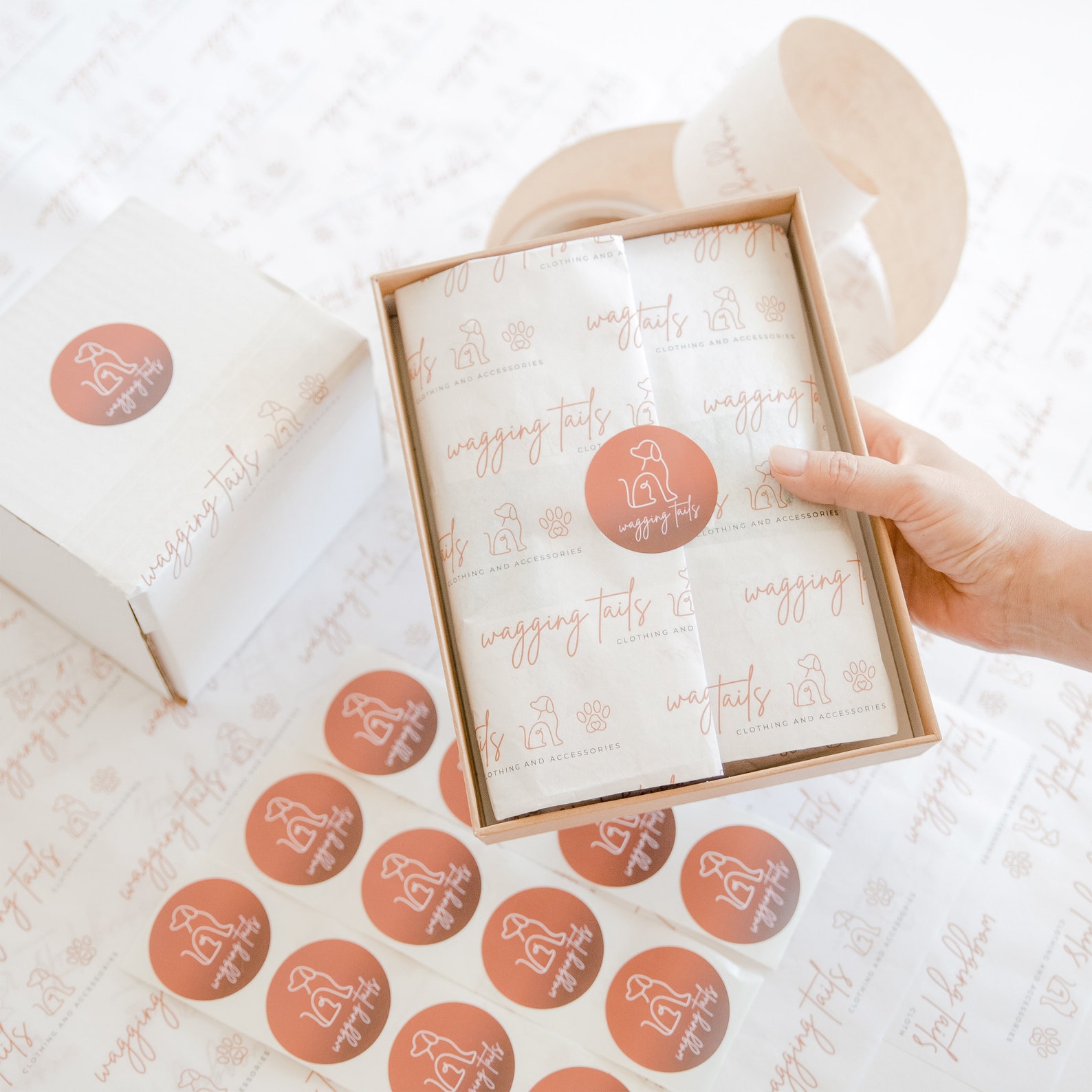 Custom Labels on a Roll Personalized Stickers Your Logo - Etsy