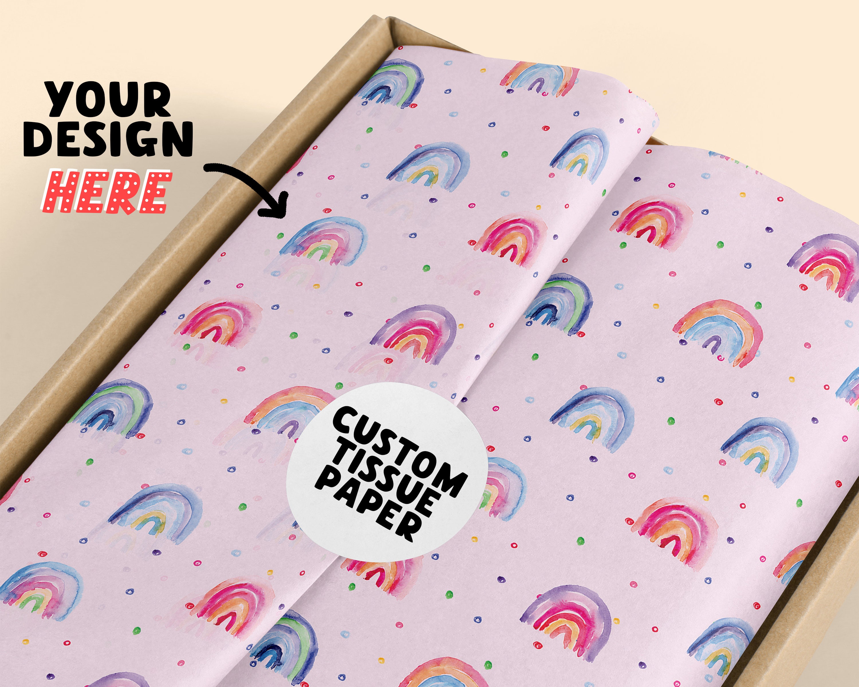 Paper With Logo Tissue - Etsy