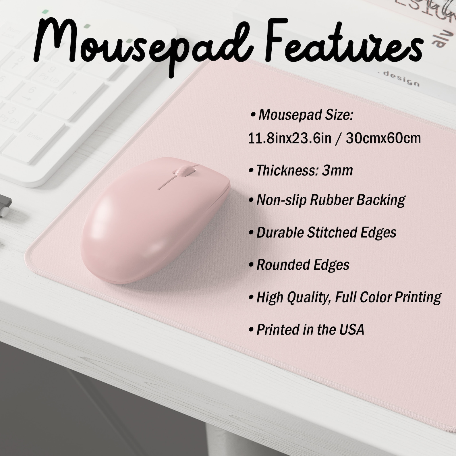 Cute Gaming Mousepad Large Desk Mat Cartoon Mouse Pad - Etsy