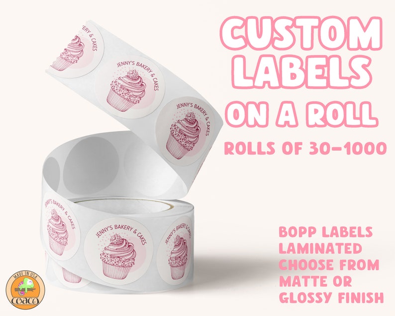 CUSTOM Product Labels Roll Custom Logo Stickers Personalized - Etsy