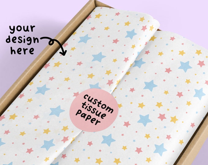 Custom Printed Packaging Paper Custom Logo Packaging Paper - Etsy