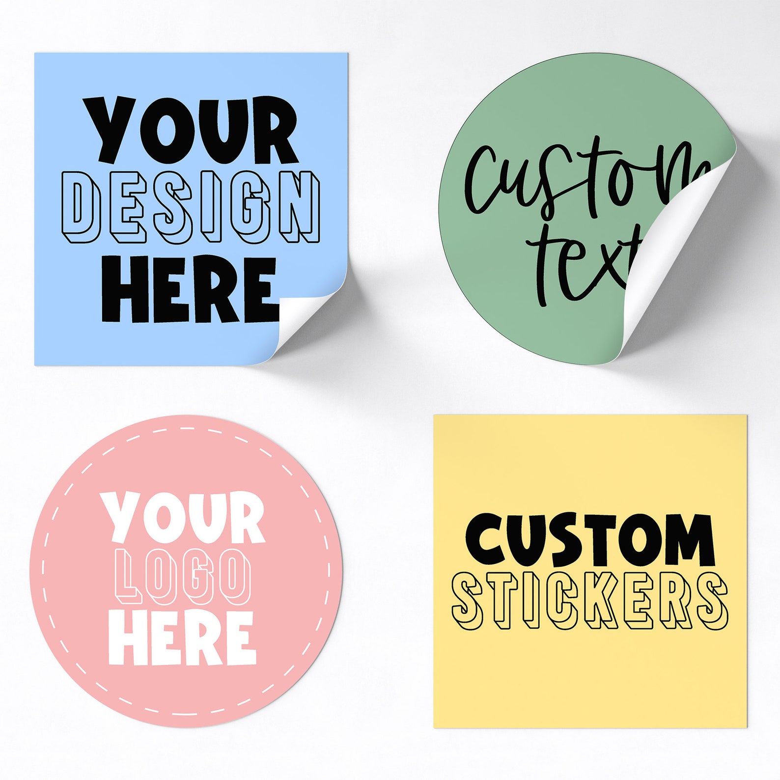 CUSTOM Product Labels Roll Custom Logo Stickers Personalized - Etsy