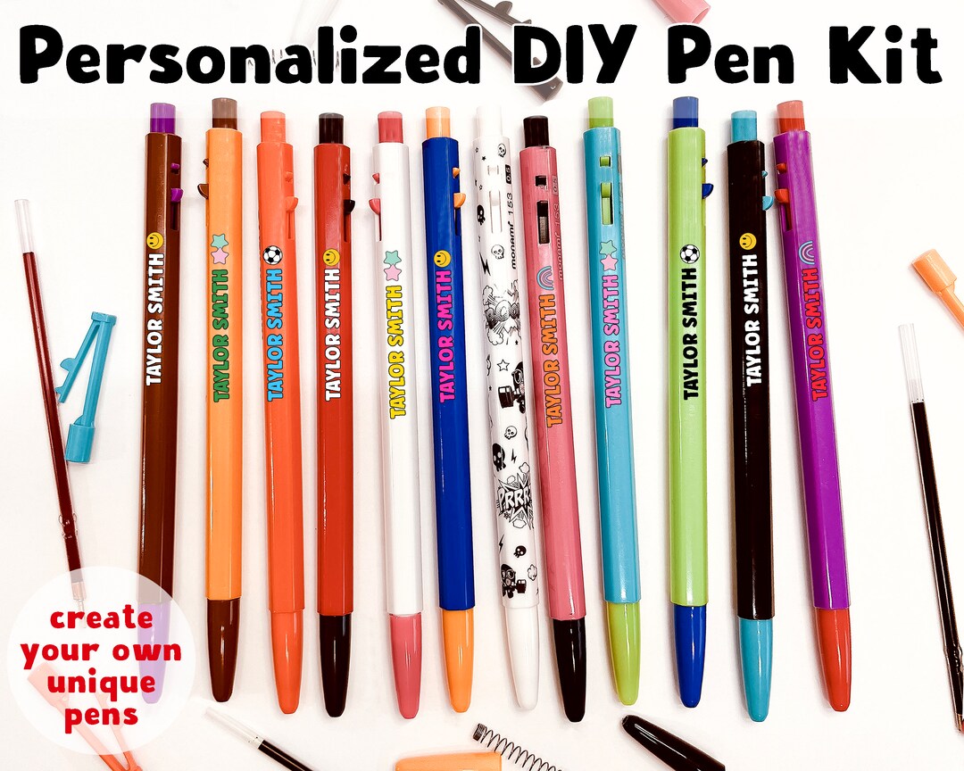 CUSTOM Pen Kit, DIY Personalized Pen, Students and Kids Back to School ...