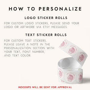CUSTOM Stickers Roll, Custom Logo Stickers, Custom Label Roll ...