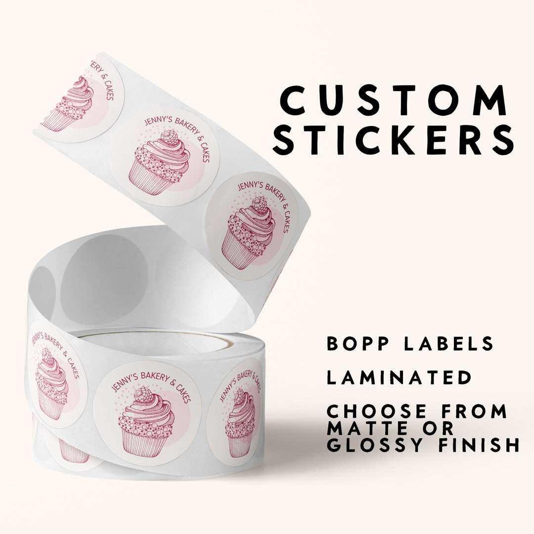 CUSTOM Product Labels Roll, Custom Logo Stickers, Personalized Stickers ...