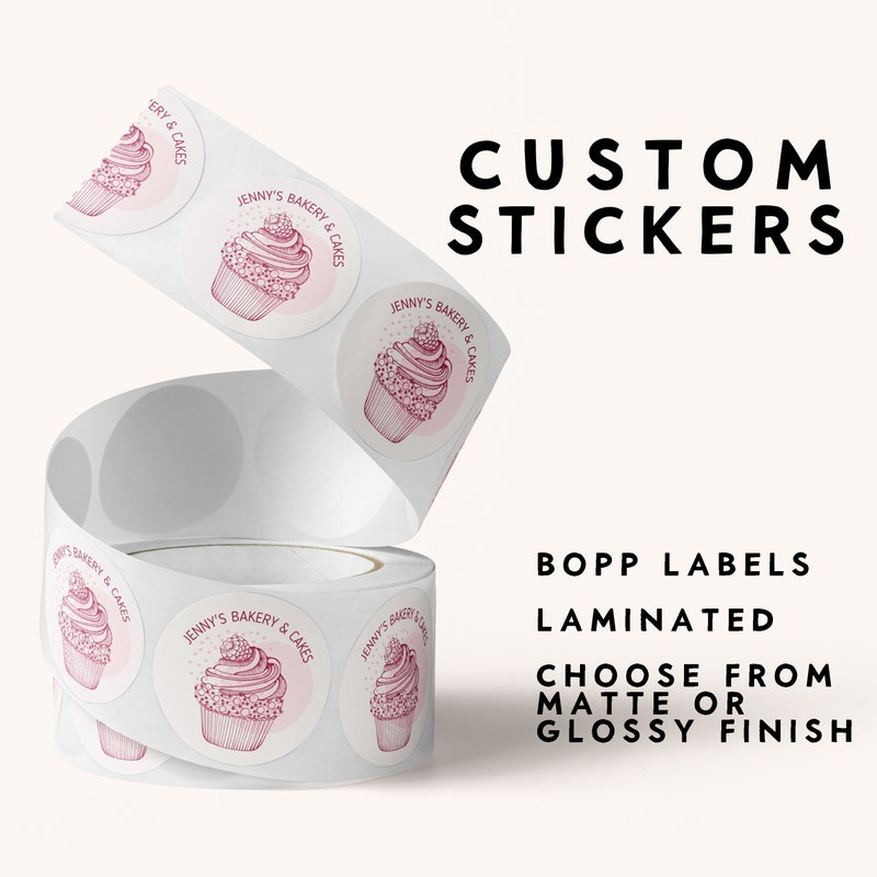 Custom Logo Stickers - Etsy