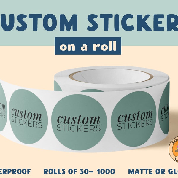 Custom Logo Stickers - Etsy