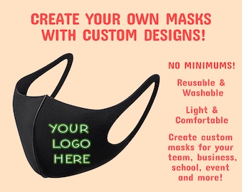 Custom Face Mask - Etsy