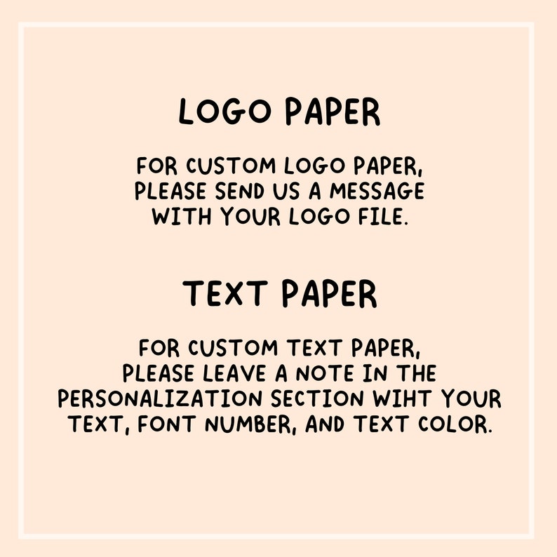 Custom Printed Packaging Paper Custom Logo Packaging Paper - Etsy