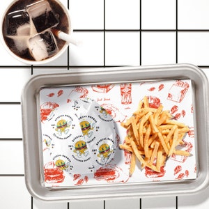 Personalized Food Safe Paper, Custom Logo Deli Paper, Food Wrapping ...