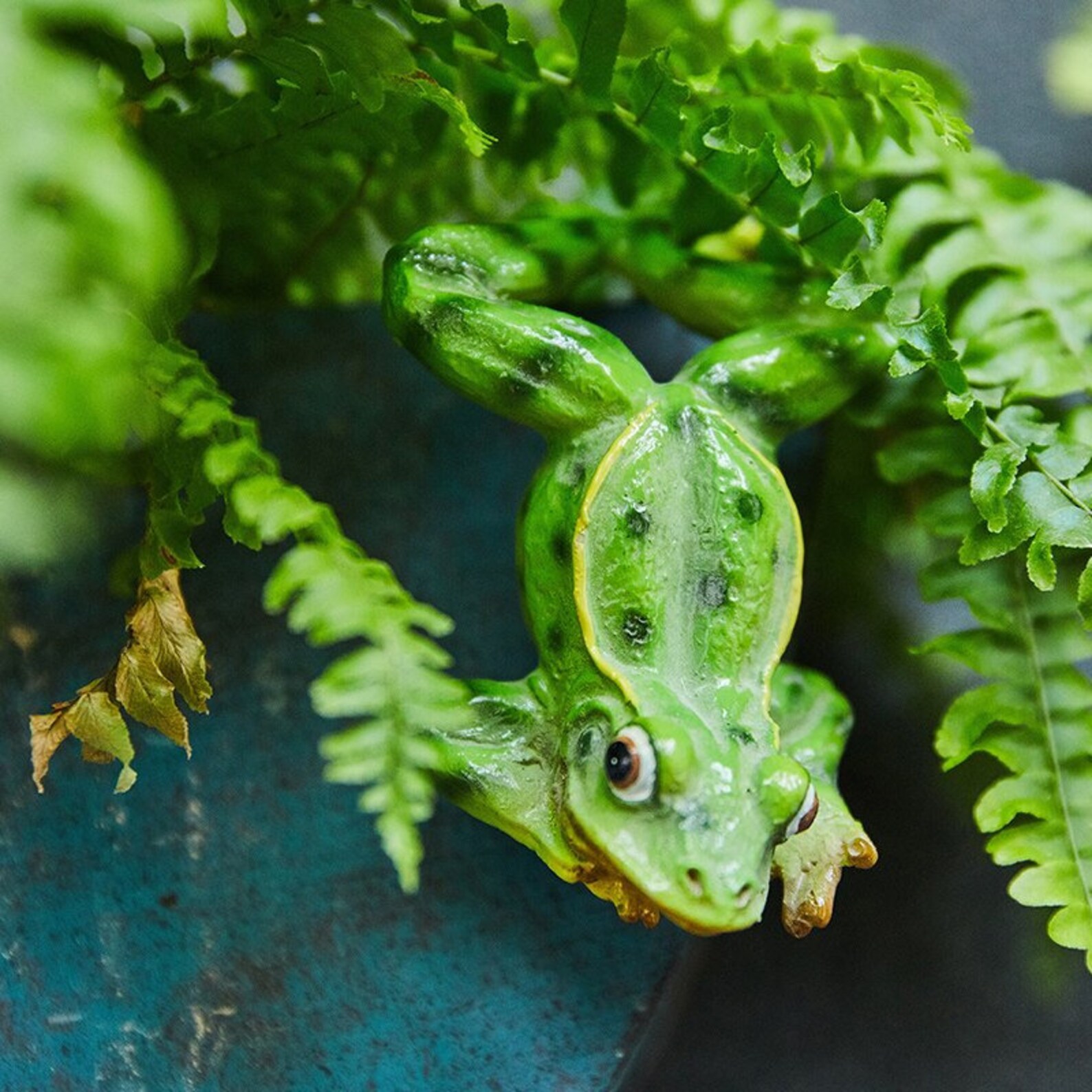 Set of 3 Resin Green Frog Sculptures Garden Decor Home Decor | Etsy