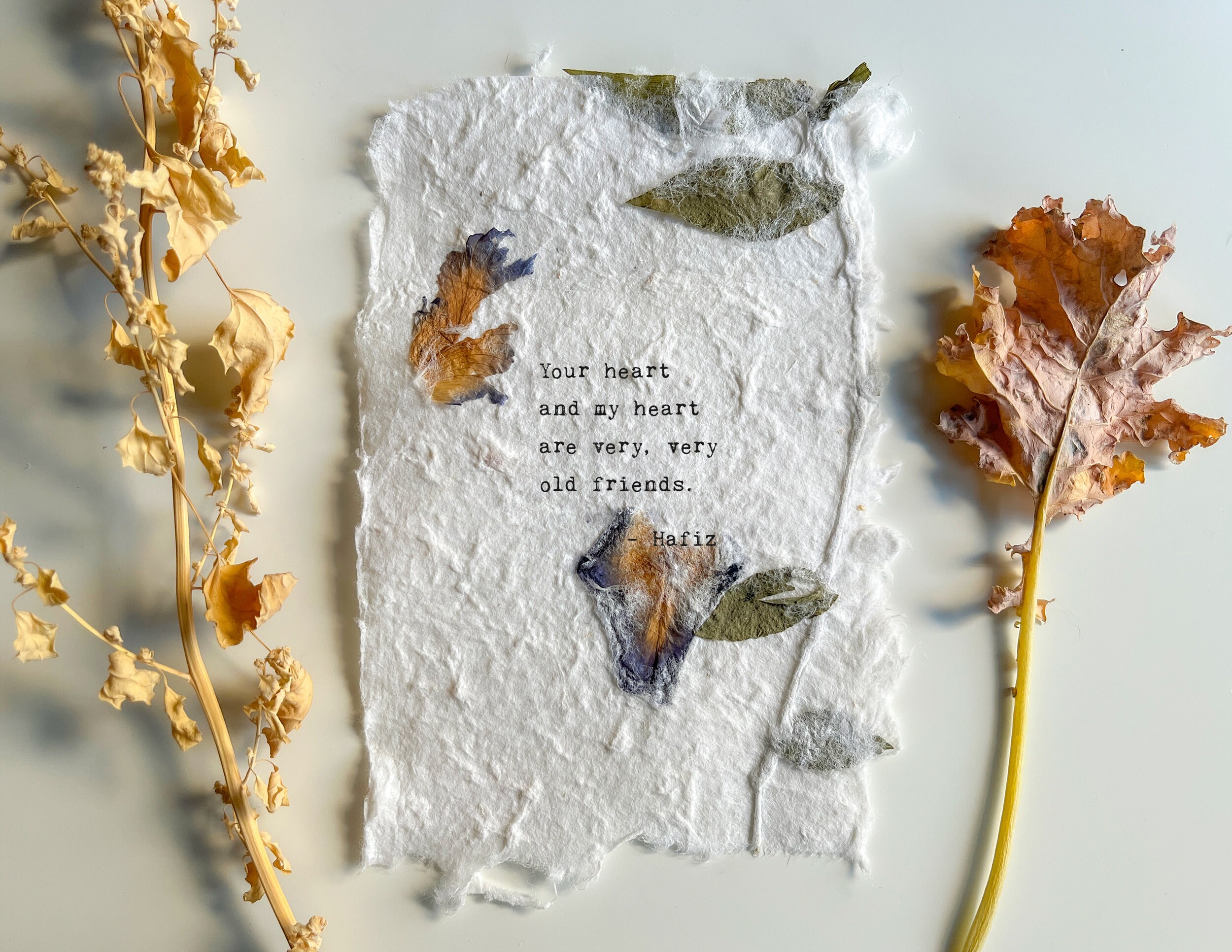 Handtyped Love Poem Hafiz Your Heart Inspirational Qoute Art Poetry ...