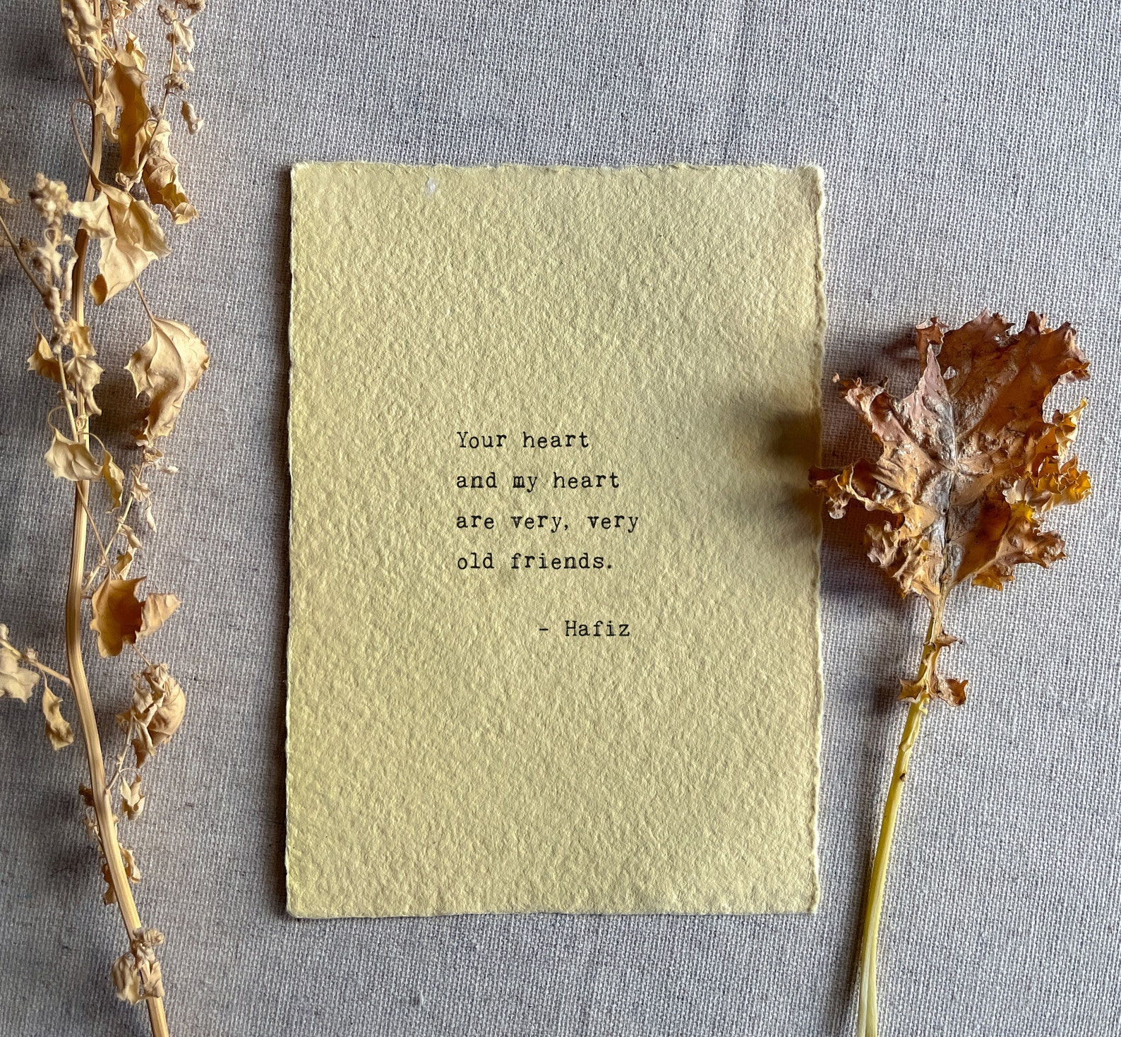 Handtyped Love Poem Hafiz Your Heart Inspirational Qoute Art Poetry ...