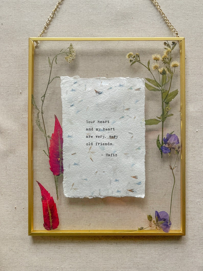 Handtyped Love Poem Hafiz Your Heart Inspirational Qoute Art Poetry ...