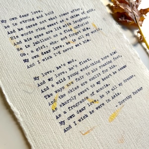 Handtyped Love Qoute of Dalai Lama Inspirational Art Poem, Poetry Typed ...