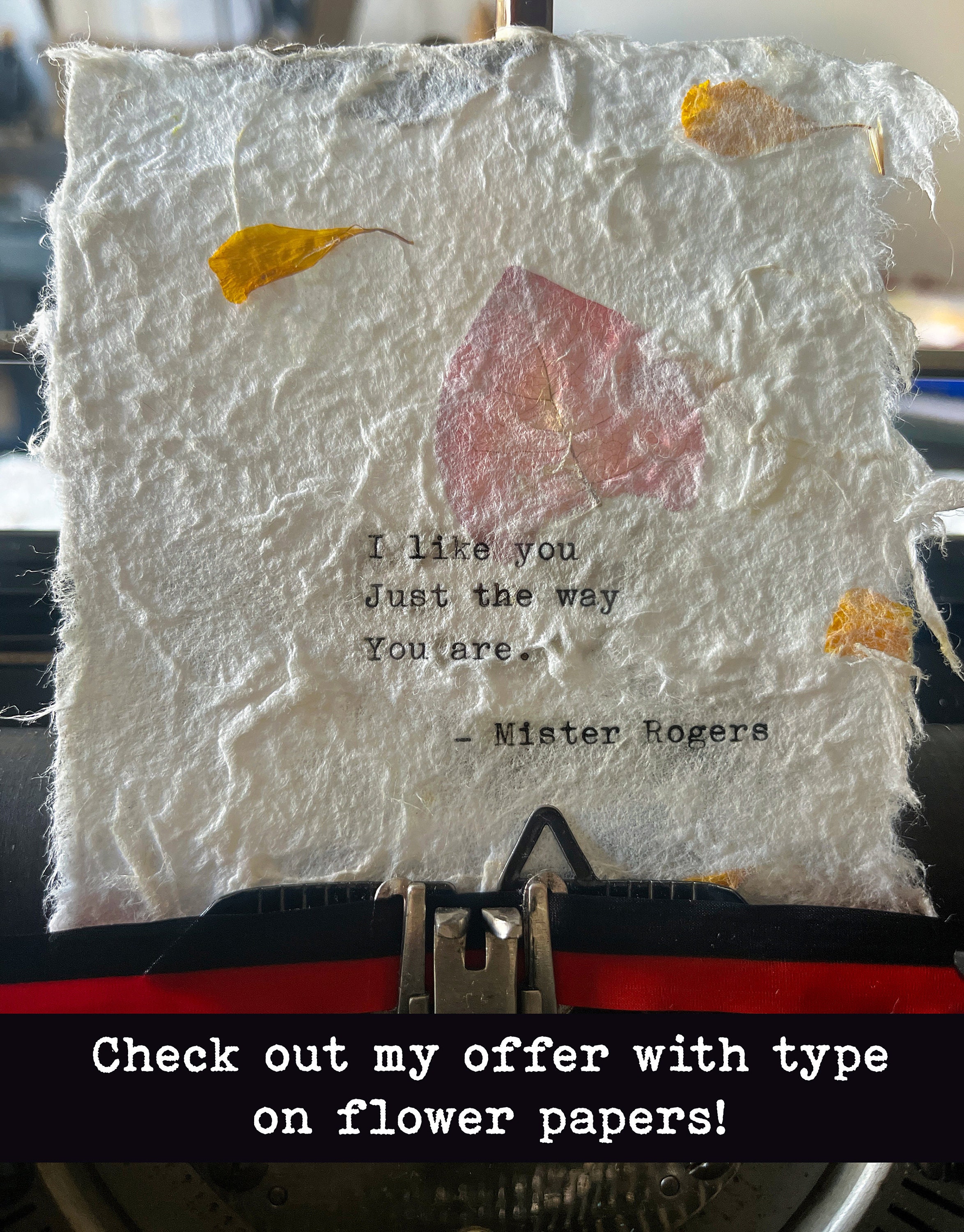 Custom Handtyped Poem Art, Inspirational Qoute From Book, Movie, Song ...