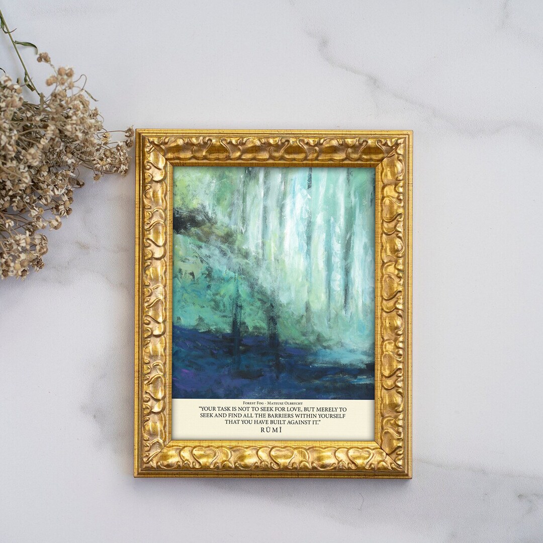 Rumi Seek Love Quote Philosophy Poem With Custom Oil Paintings of ...