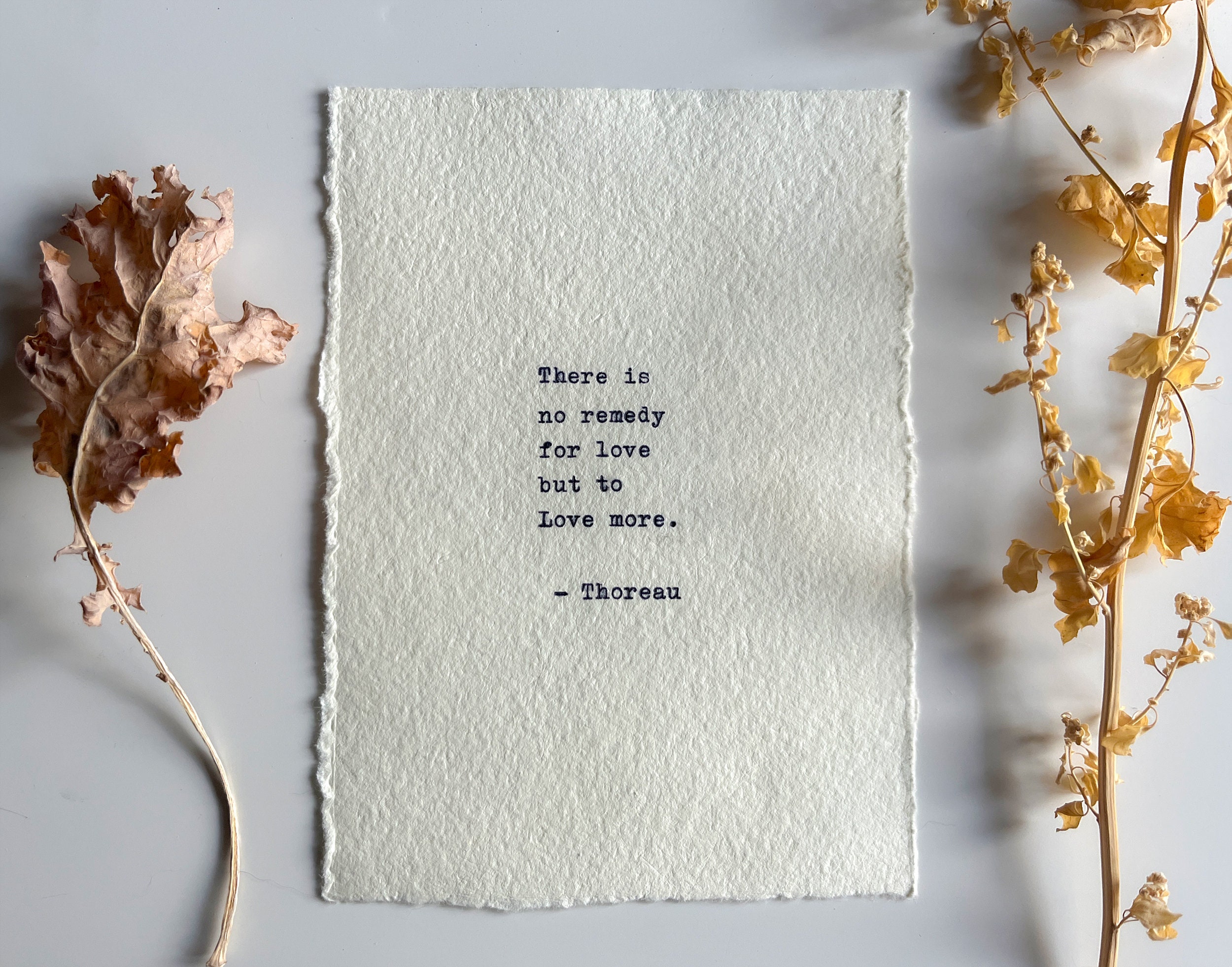 Handtyped Love Poem of Khalil Gibran Art Poetry Typed on Handmade ...