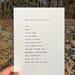 Personalised Handtyped Poem Art, Custom Inspirational Qoute From Book ...