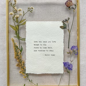 Handtyped Love Qoute of Dalai Lama Inspirational Art Poem, Poetry Typed ...