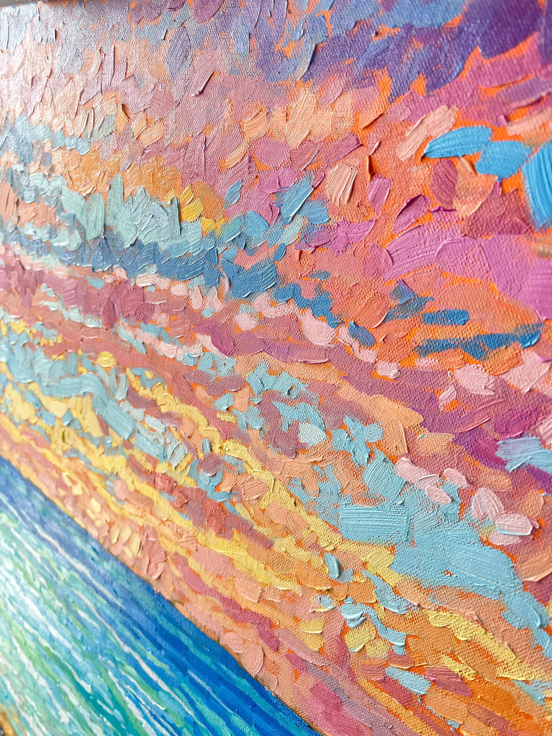 Tessho Death Poem With Impressionism Oil Painting of Colorful - Etsy