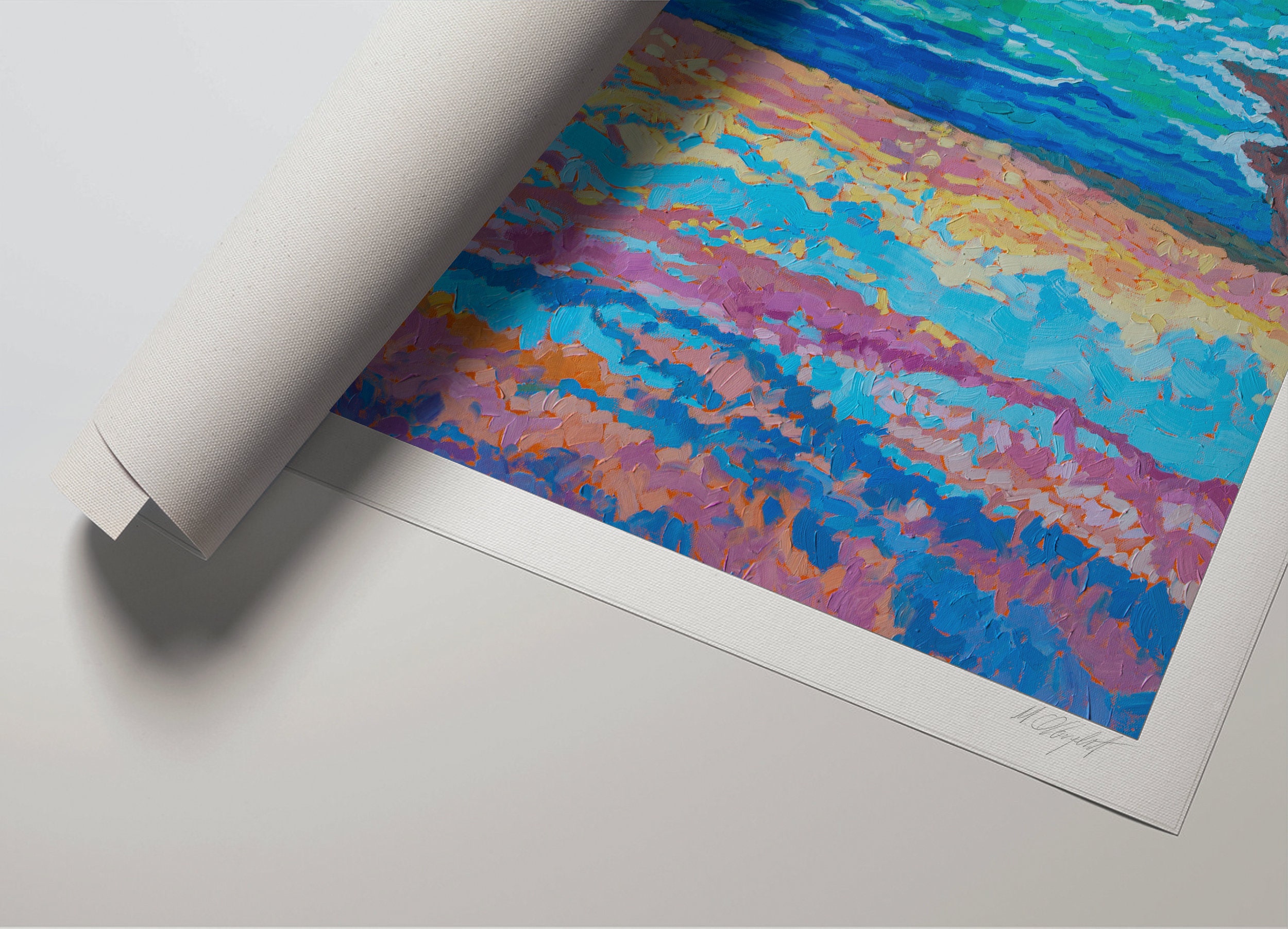 Tessho Death Poem With Impressionism Oil Painting of Colorful - Etsy