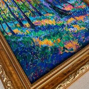 Rumi Poem With Contemporary Oil Painting of Colorful Forest Trees ...