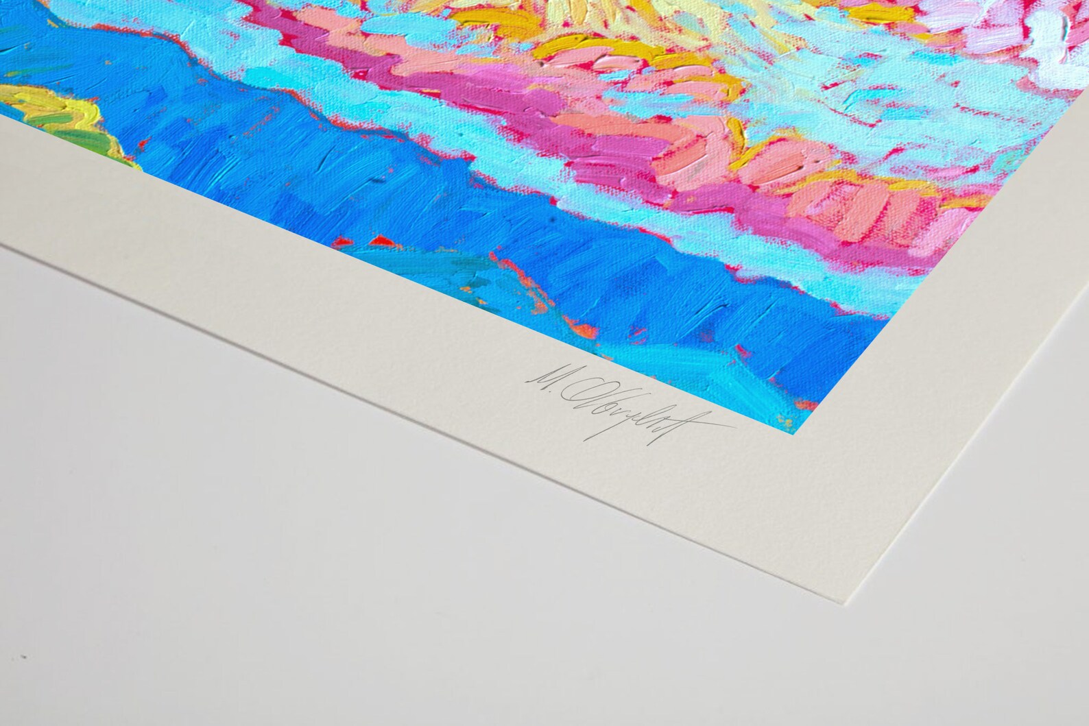 Hafiz Poem Peaceful Oil Painting Giclée, Sunrise Meditation in the ...