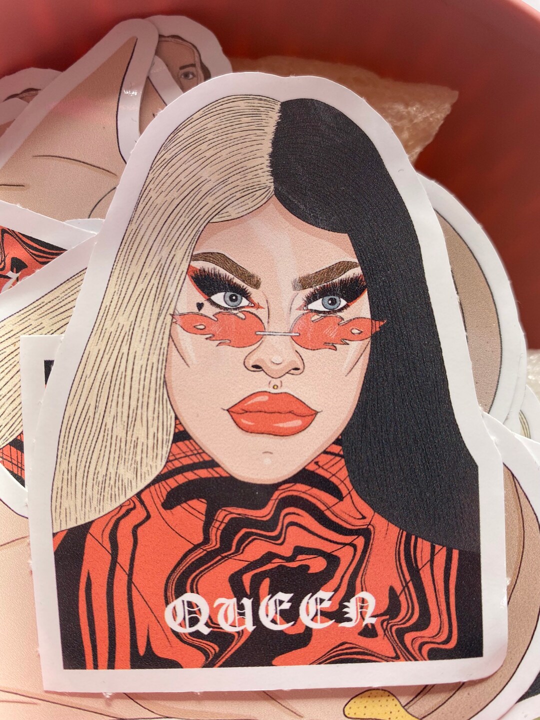 Drag Queen Vinyl Sticker / Sticker, Vinyl Sticker, Laptop Sticker, Lgbt ...