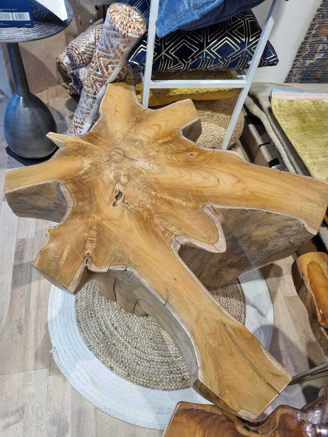 Root Table Solid Coffee Table Teak Wood Side Table Root Wood - Etsy