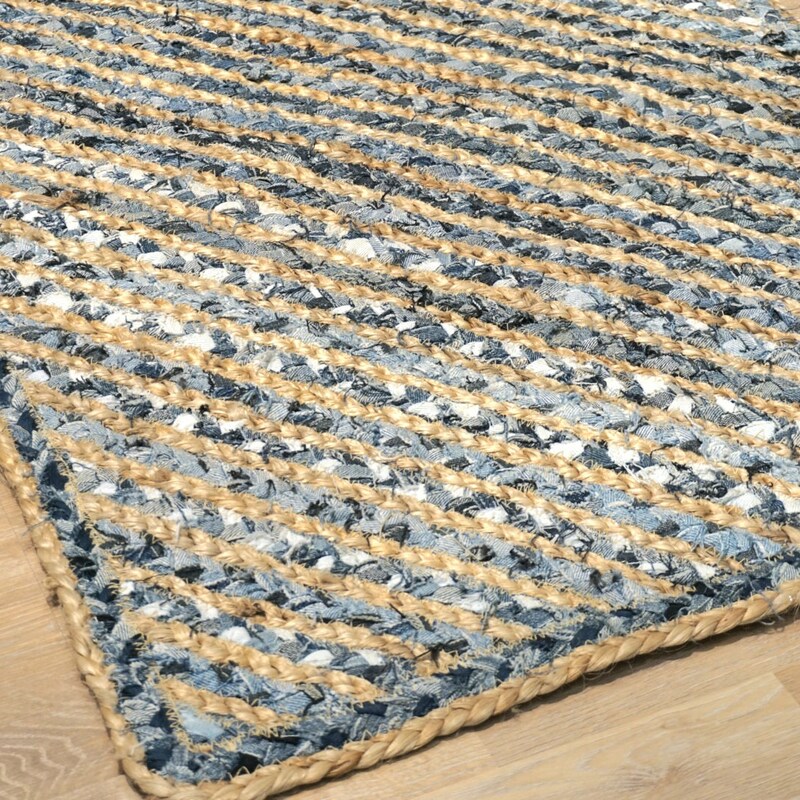Denim Braided Rug - Etsy
