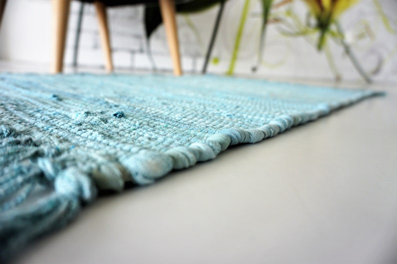 Handmade Chindi Rug Made From 100% Recycled Fabrics - Etsy