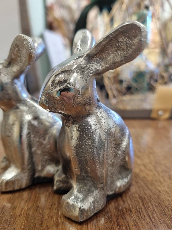 Bunny Easter Bunny Made of Metal Easter Bunny Shabby Chic - Etsy