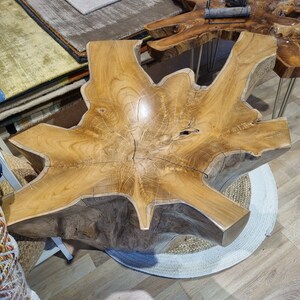Root Table Solid Coffee Table Teak Wood Side Table Root Wood - Etsy