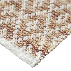 Scandinavian Beige Color Rug, Hand-woven Cotton Rug, Living Room ...