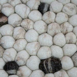 Felt Ball Carpet Room Natural Living Room and Bedroom Handmade Wool ...