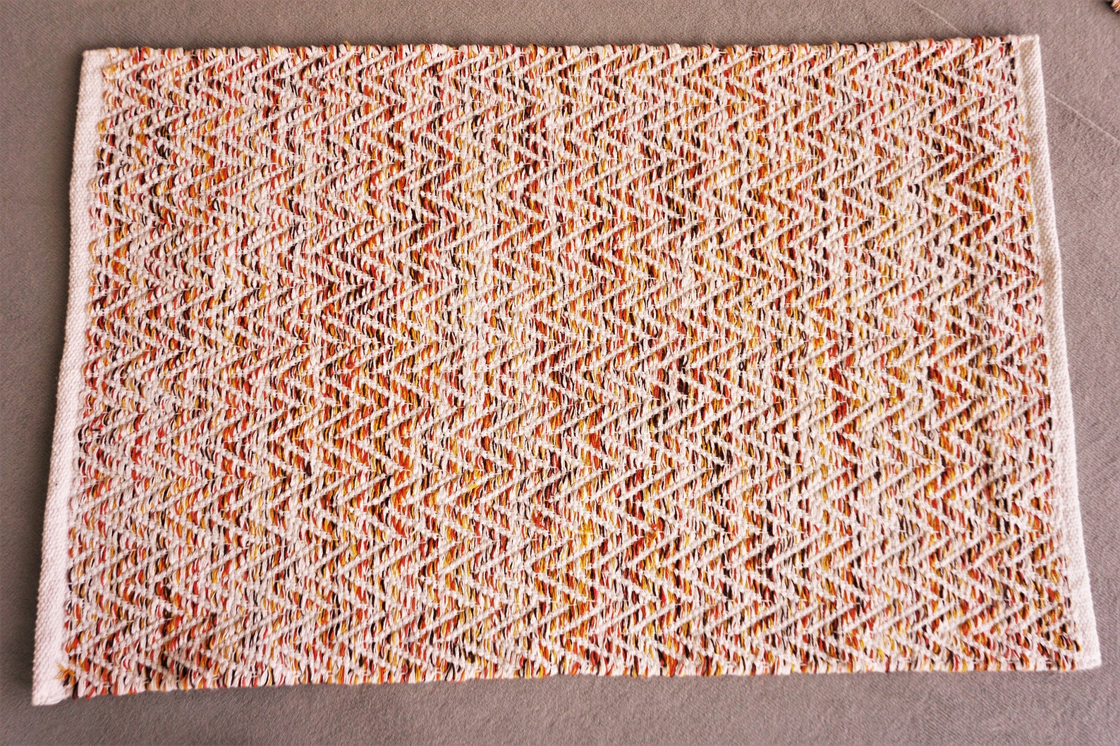 Hand-woven Rug Made of Scandinavian Cotton Multi-colored - Etsy