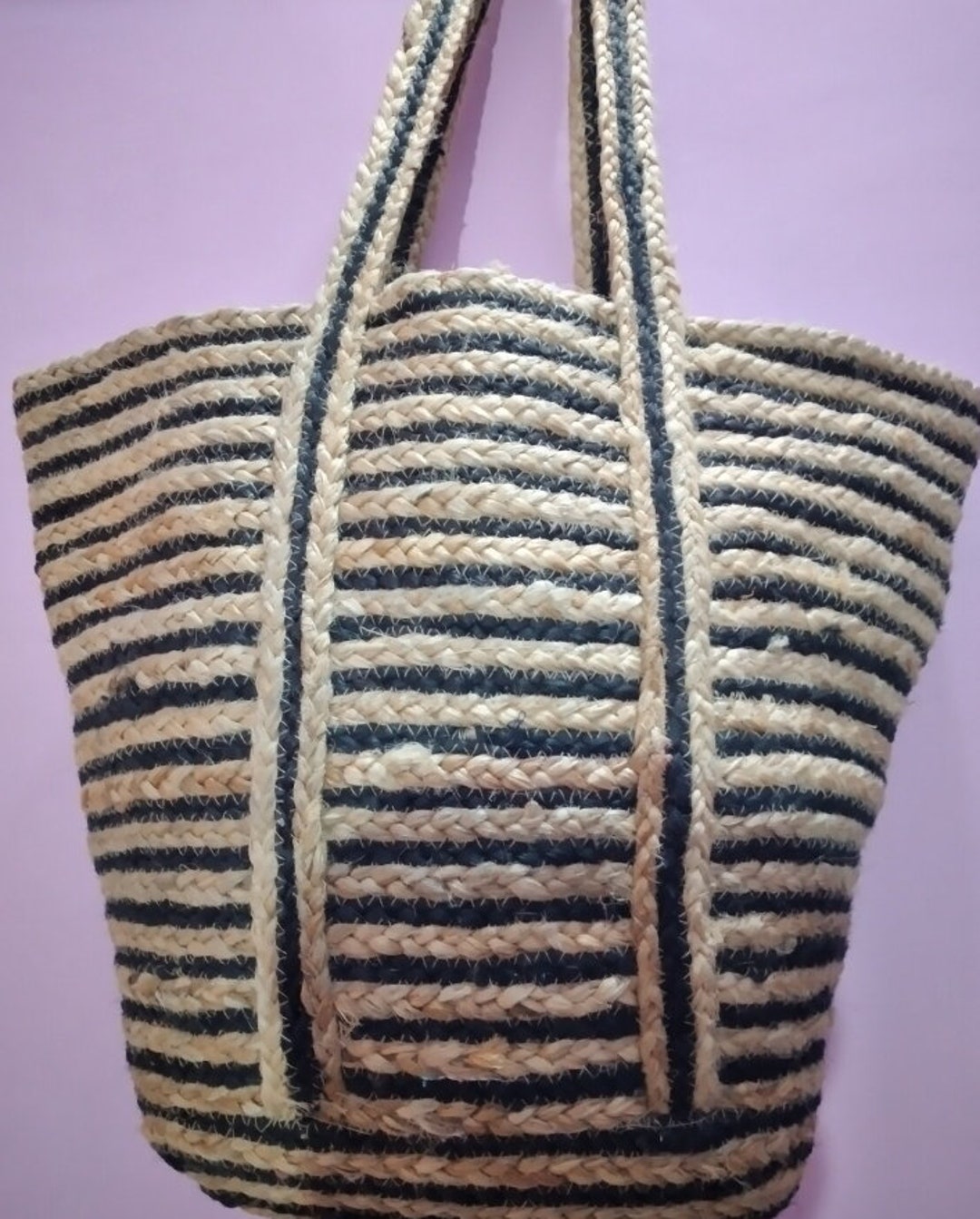 Crochet Bags Jute Handmade Handmade Jute Shoulder Bags With Braids Boho ...