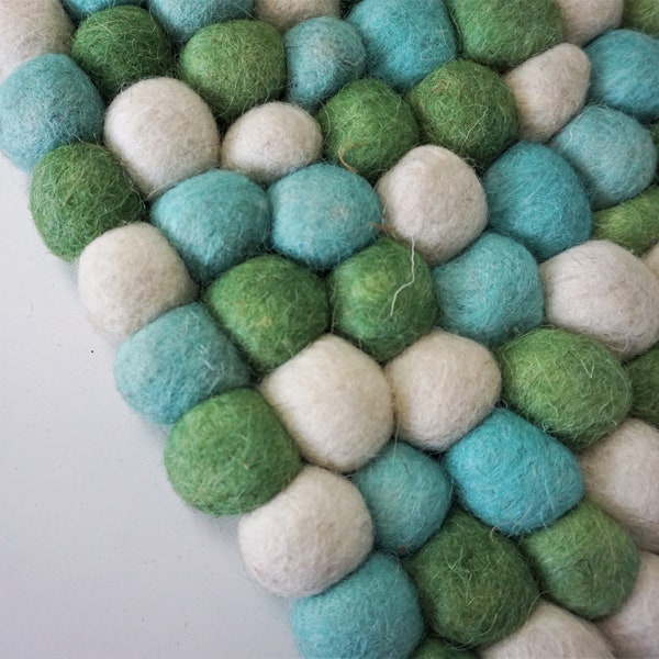 Felt Ball Rug - Etsy