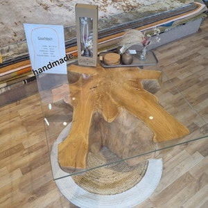 Root Table Solid Coffee Table Teak Wood Side Table Root Wood - Etsy