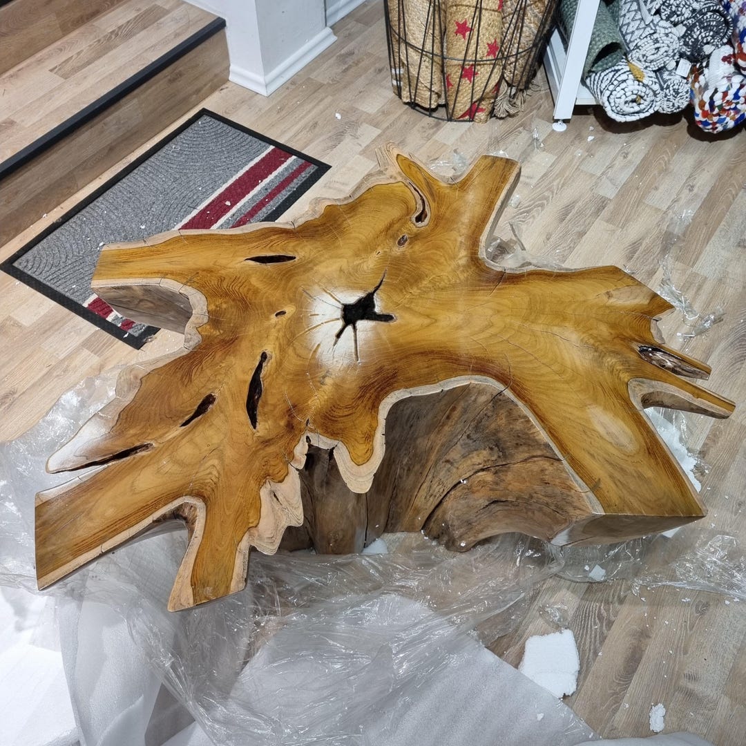 Root Table Solid Coffee Table Teak Wood Side Table Root Wood - Etsy