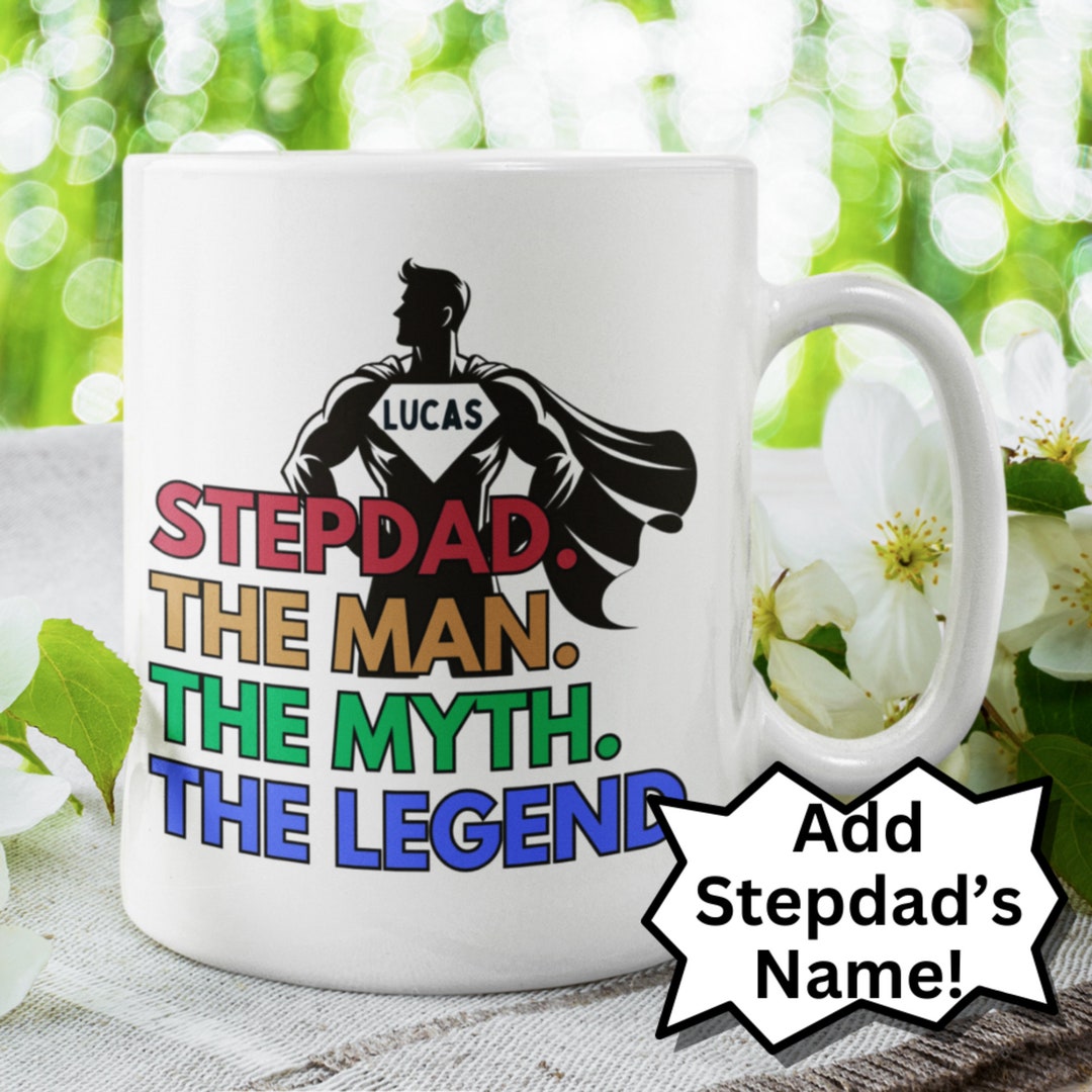 Personalized Step Dad Gift for Step Dad Mug Bonus Dad Step Fathers Day ...