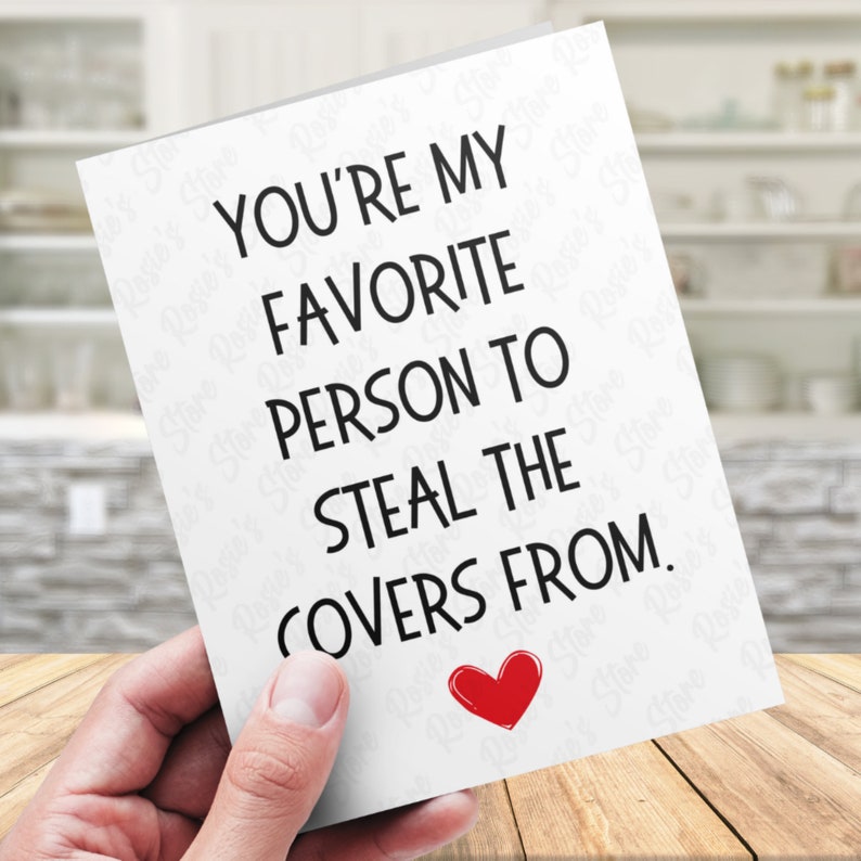Gift for Boyfriend Girlfriend You're My Favorite Printable Card for Him Her for Lover I Love You ...