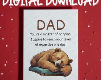 Dad Birthday Card PRINTABLE DOWNLOAD, Fathers Day Gift - Etsy