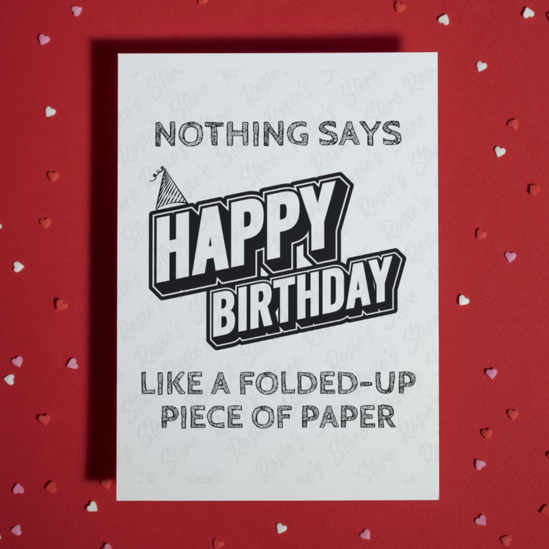 Happy Birthday Card Funny Gift Birthday Card Card for Birthday Card ...